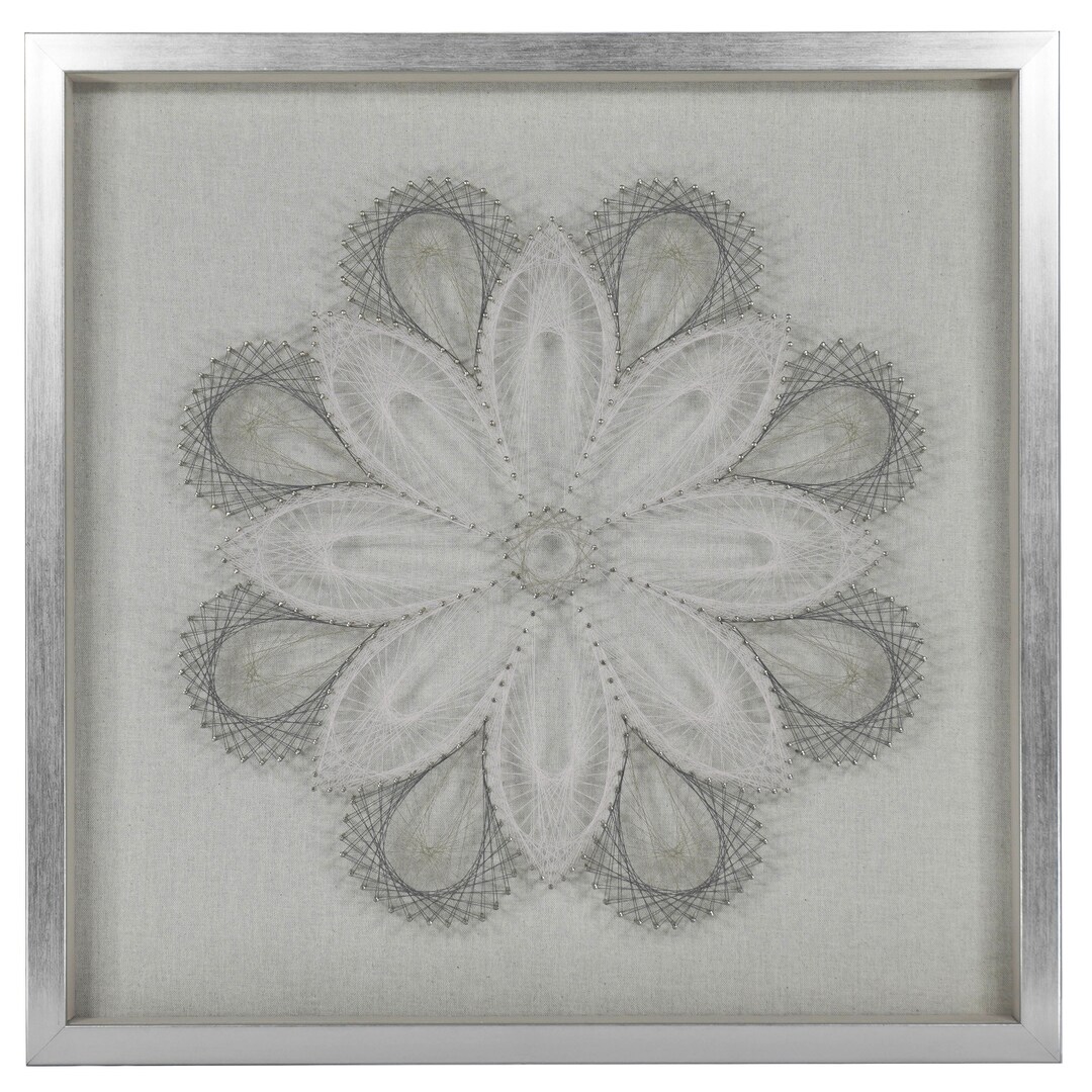 String Art Flower Shadow Box Wall Décor (MS46982) - Etsy