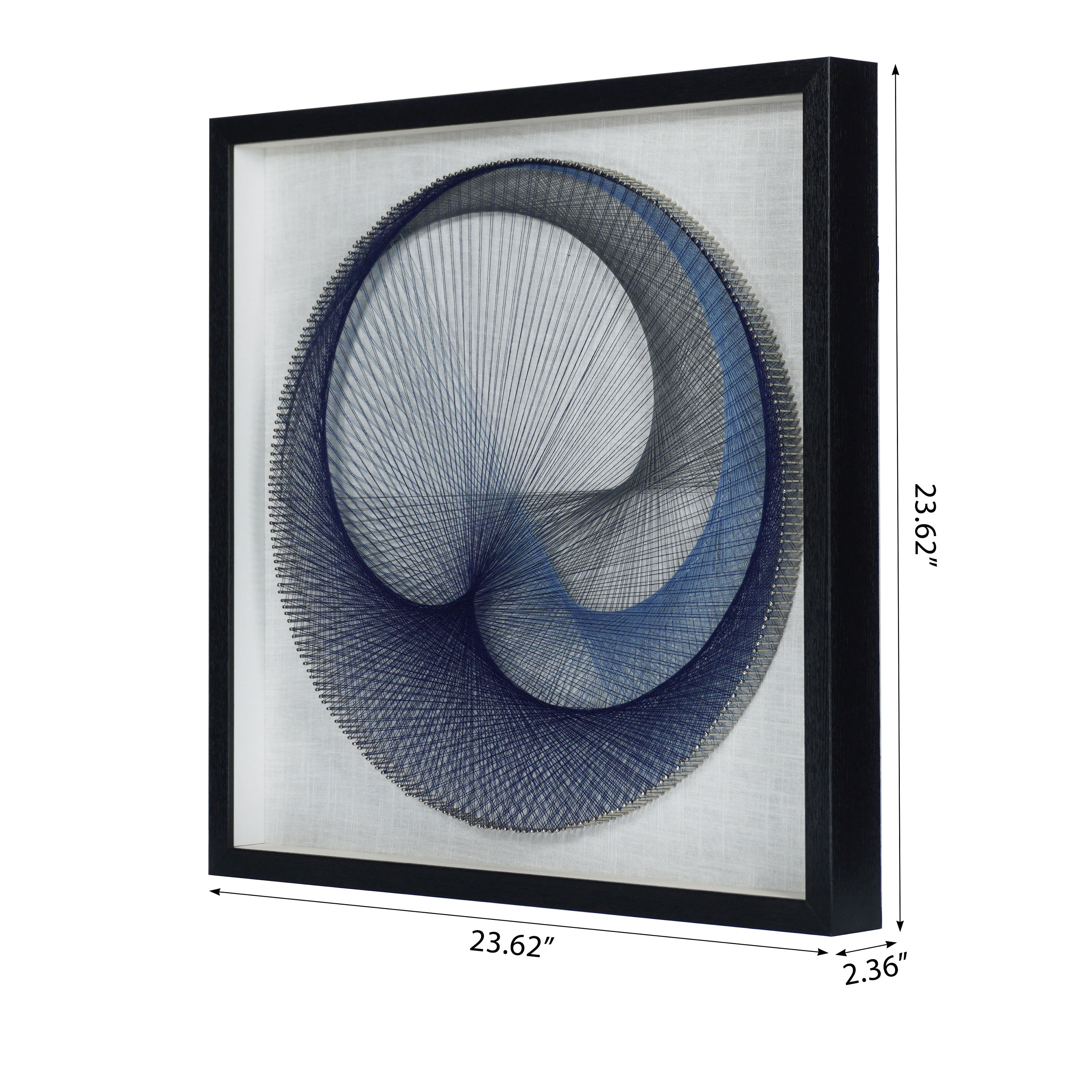 Yudeco Abstract Blue String Art Shadow Box Wall Décor (MS46983A) - Etsy