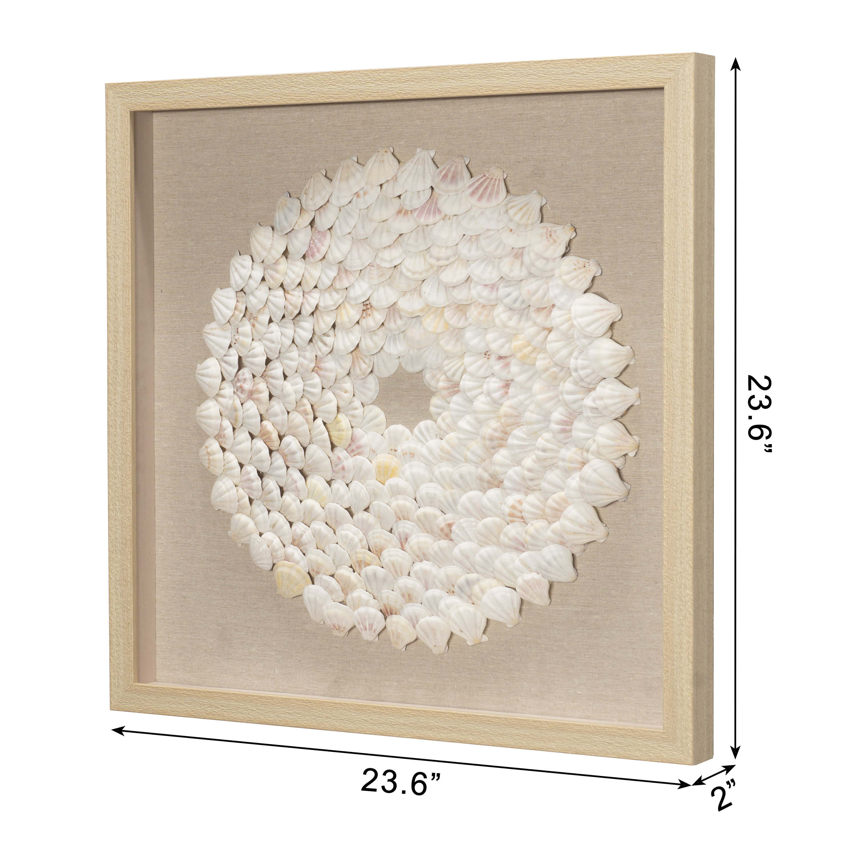 HUJI Mini Scallop Shells Shadow Box Wall Décor MS56275B - Etsy