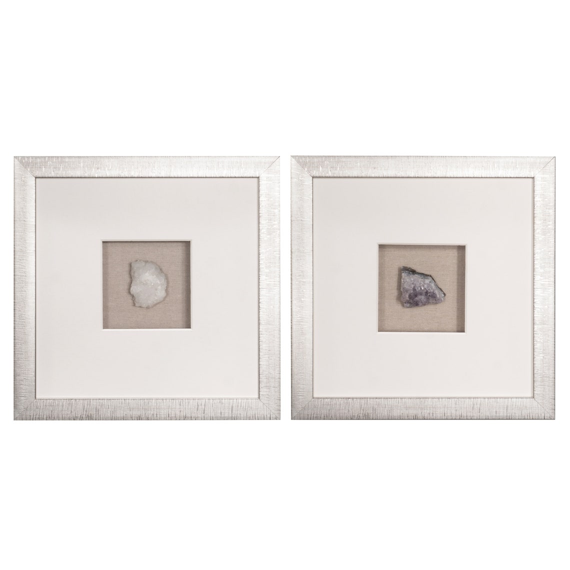 HUJI Handmade Natural Crystal Shadow Box Wall Décor Set of 2 - Etsy
