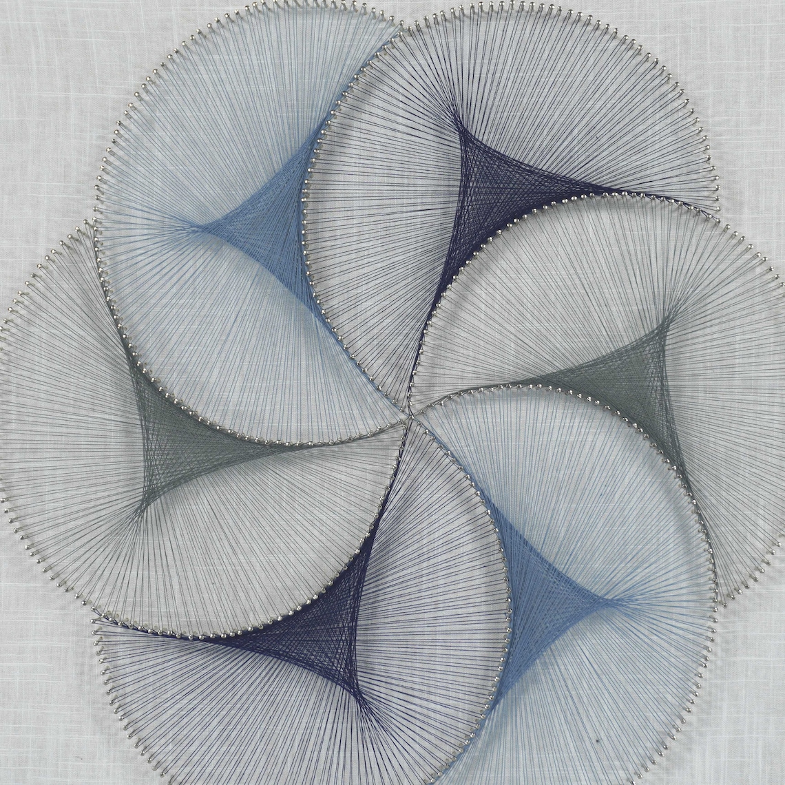 Abstract Blue String Art Shadow Box Wall Décor MS46983B - Etsy