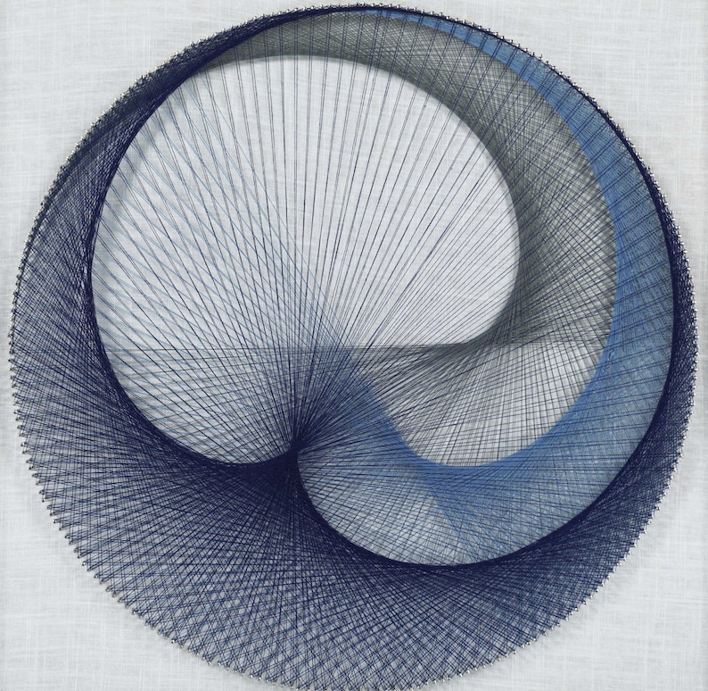 Yudeco Abstract Blue String Art Shadow Box Wall Décor MS46983A - Etsy