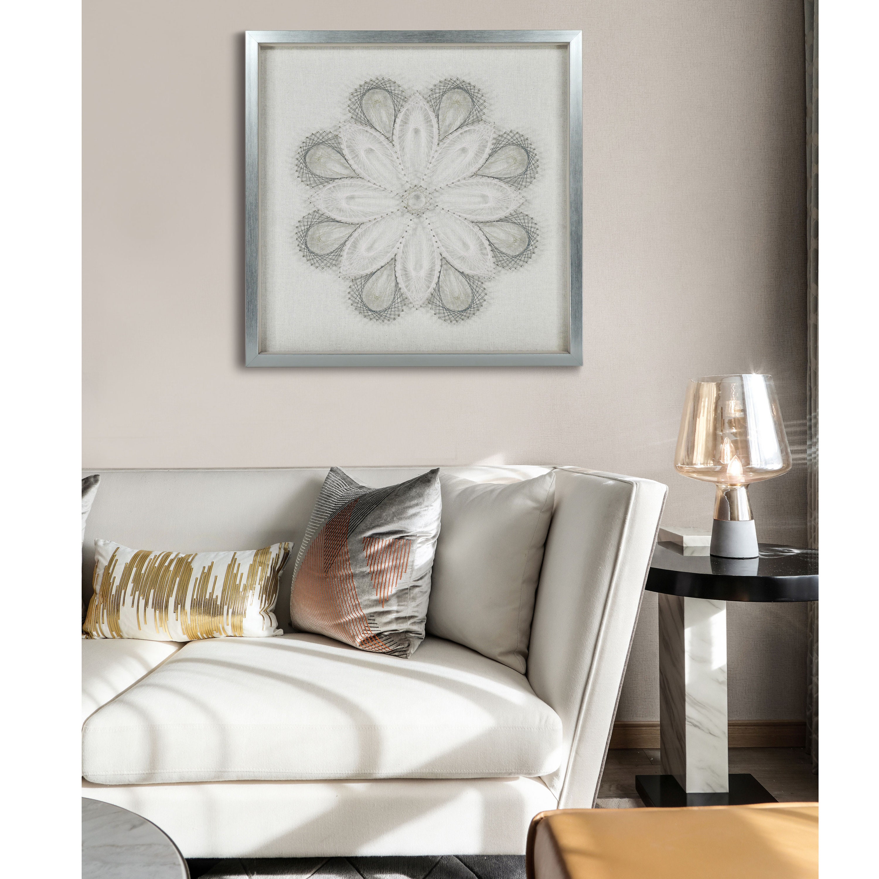 String Art Flower Shadow Box Wall Décor (MS46982) - Etsy