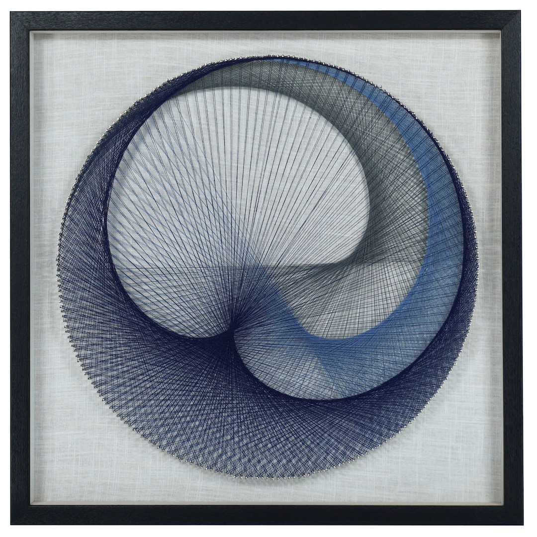 Yudeco Abstract Blue String Art Shadow Box Wall Décor (MS46983A) - Etsy
