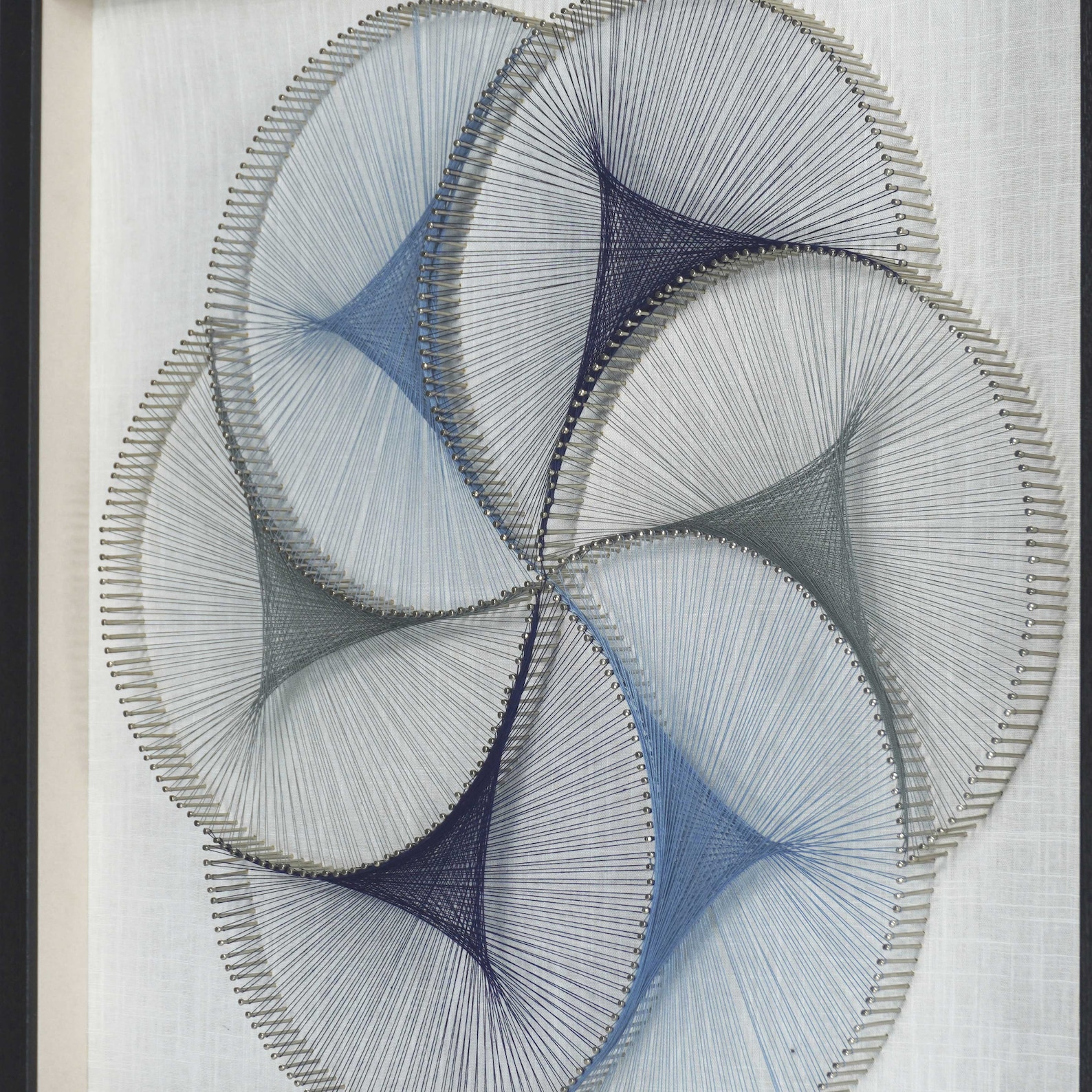 Abstract Blue String Art Shadow Box Wall Décor MS46983B - Etsy