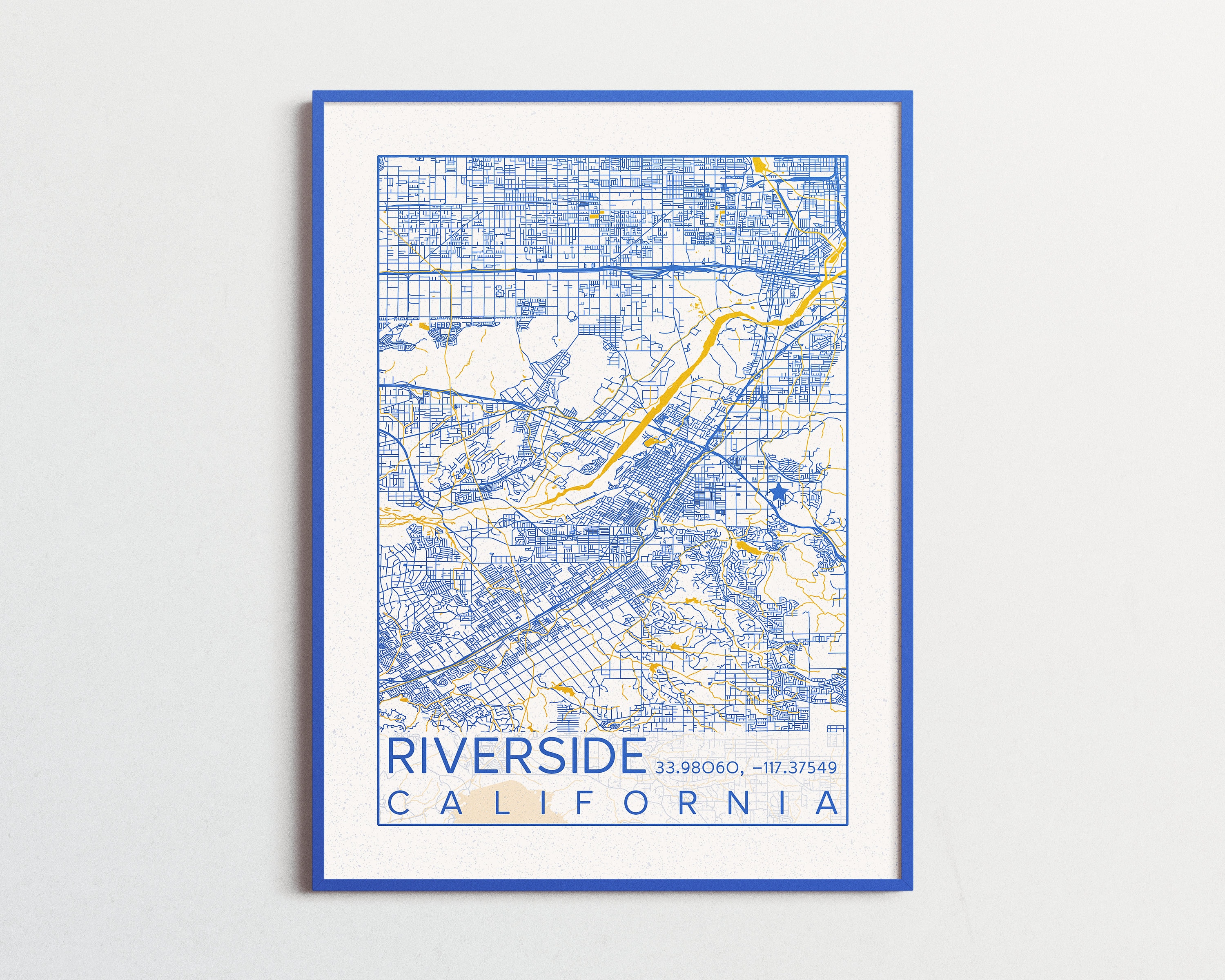 Riverside California Map UC Riverside Poster Print City Map - Etsy