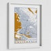 Berkeley California Map Poster UC Berkeley Print City Golden - Etsy