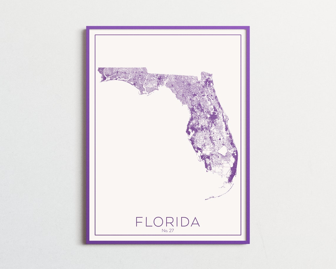 Custom State Map Personalized Boho Wall Art Decor Home | Etsy