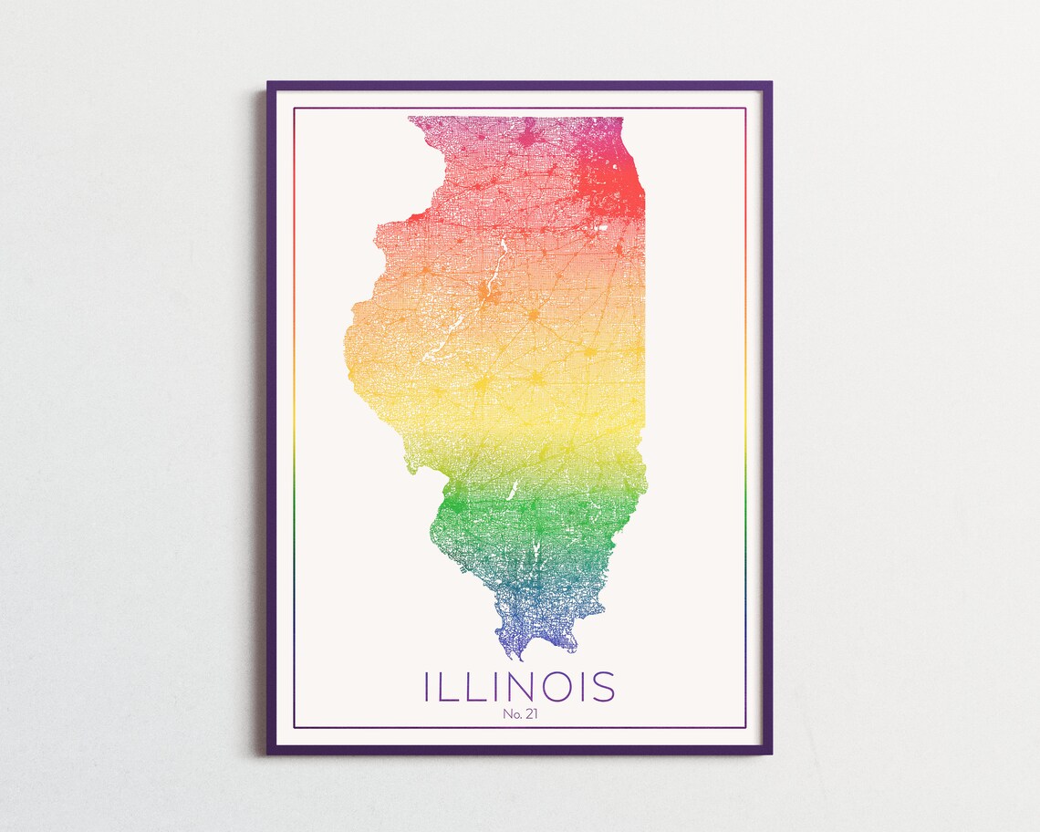 Custom State Map Personalized Boho Wall Art Decor Home - Etsy