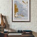 Berkeley California Map Poster UC Berkeley Print City Golden - Etsy