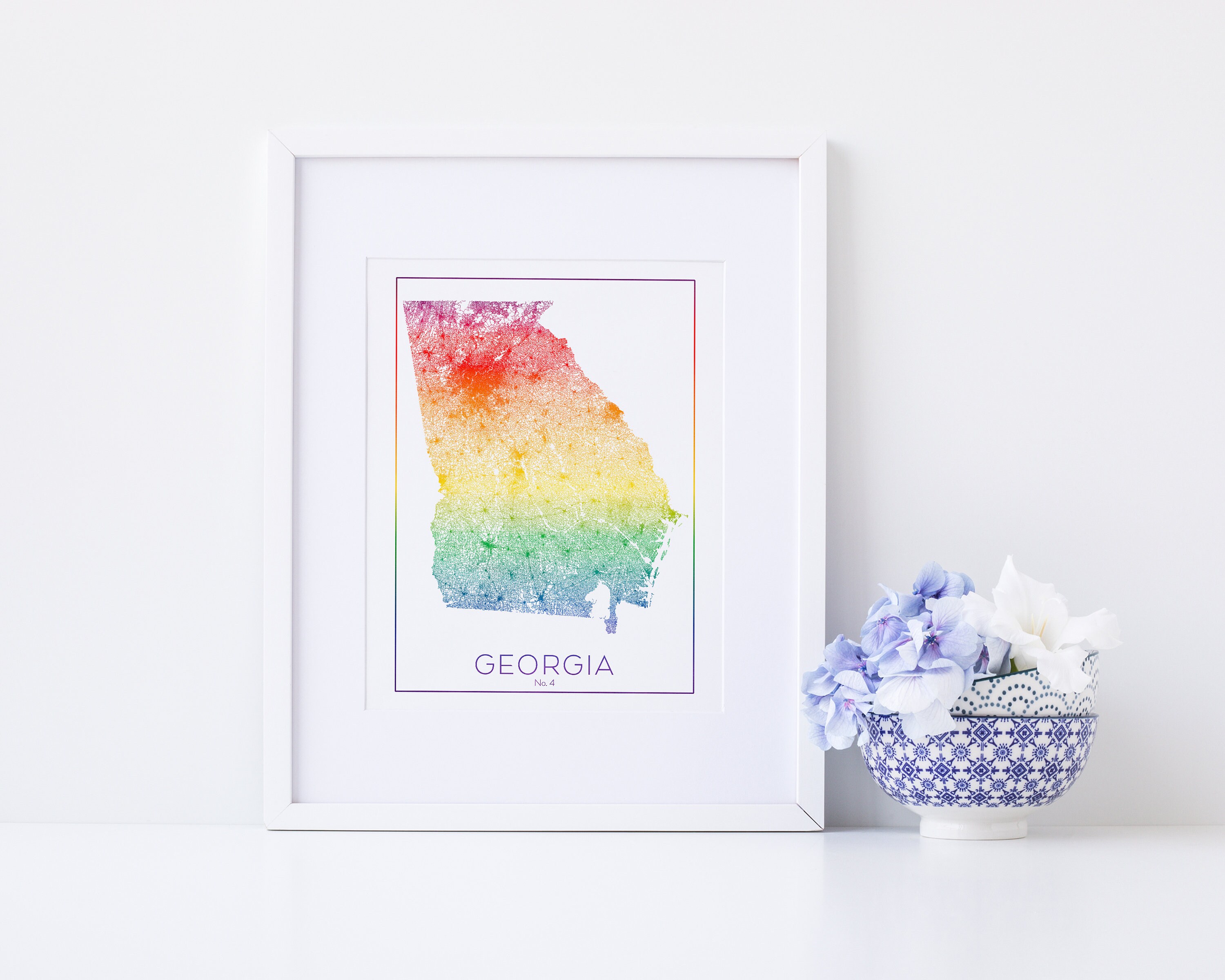 Georgia Wall Hanging Map Wall Decor Personalized Gift Gift - Etsy