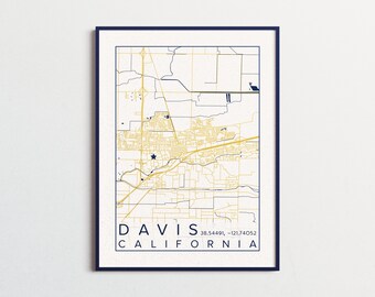 Davis Map - Etsy