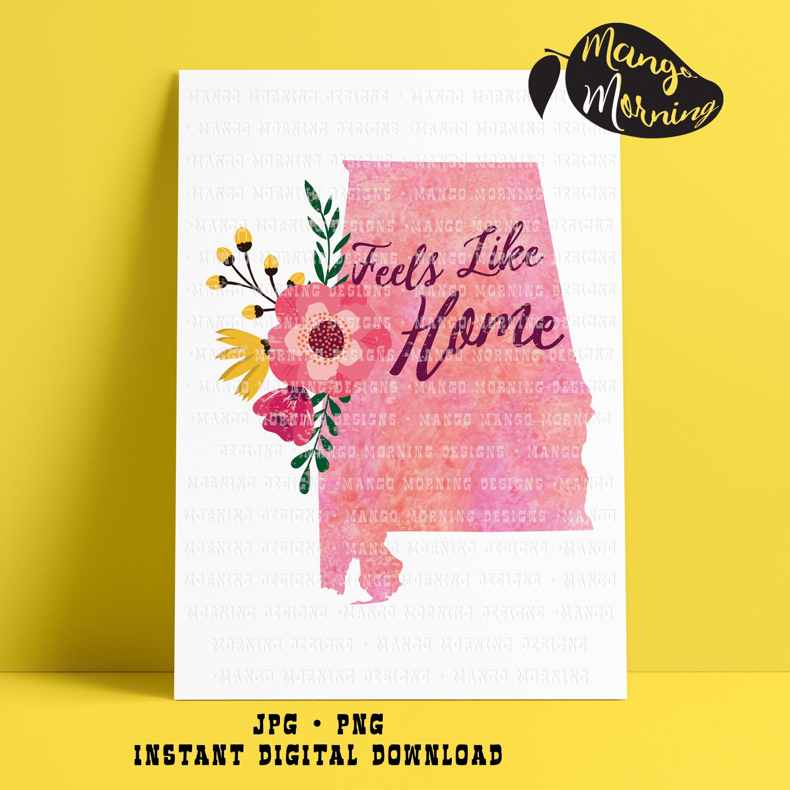 Sublimation Design, Transfer Designs, State Design, DTG, Alabama ...