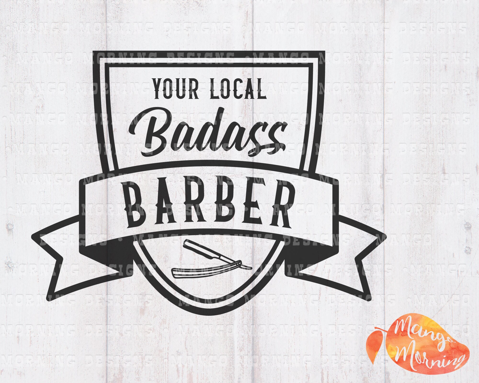 Barber Svg, Haircut Svg, Barber Shop Svg, Gifts for Men, Badass Dad ...