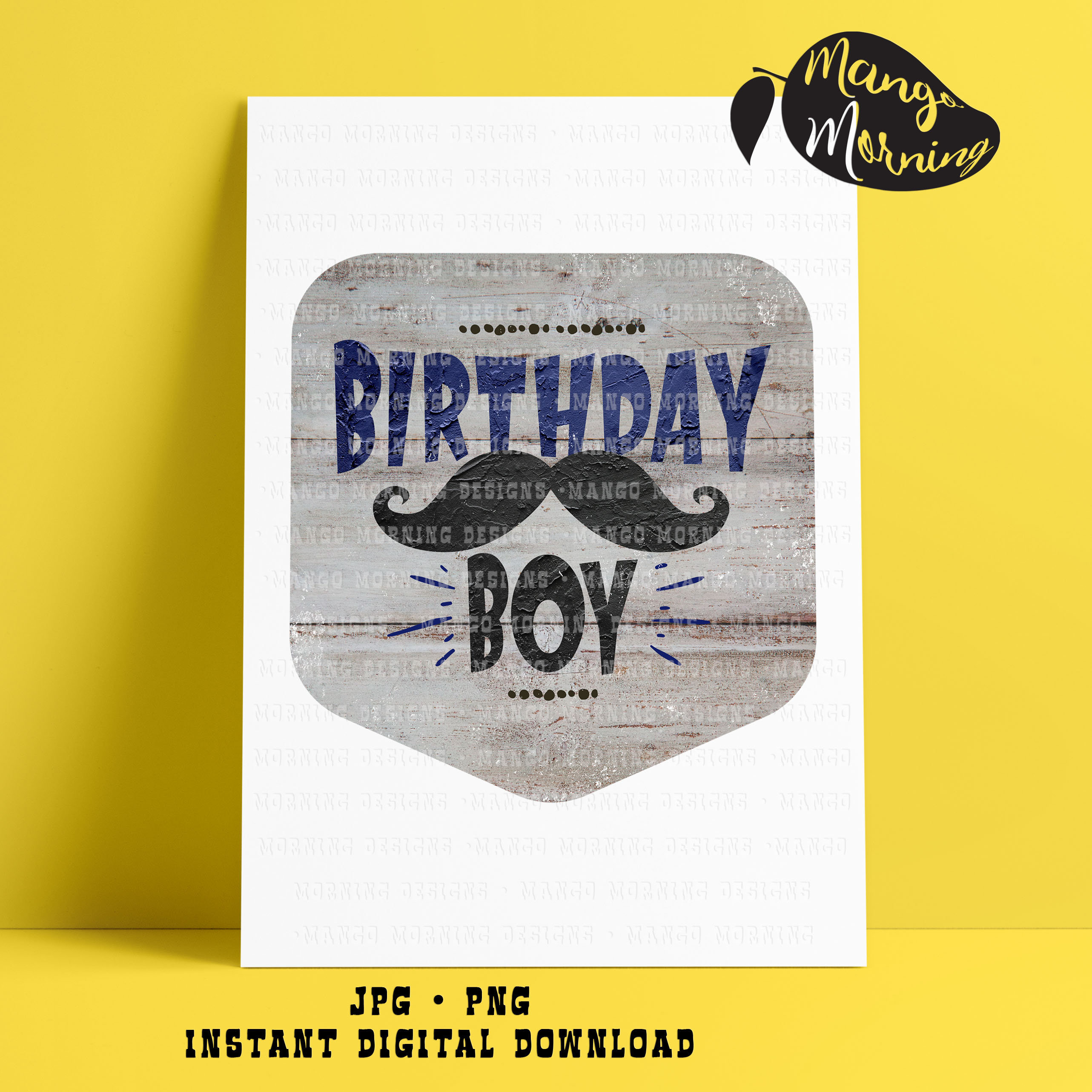 Birthday Boy Shirt Design Birthday Sublimation Mustache - Etsy