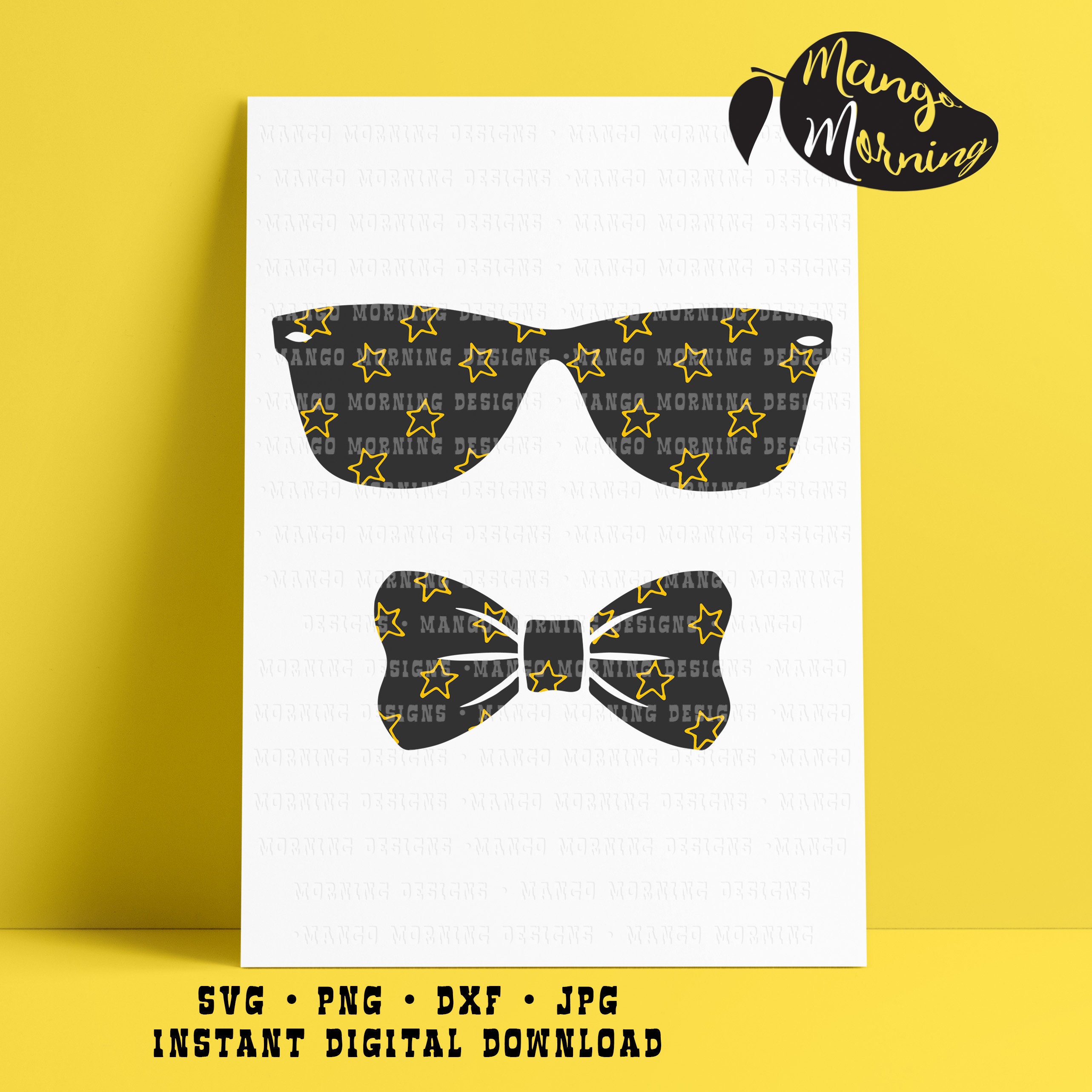 Star Sunglasses Svg, Star Svg, Bow Design, Bow Svg, Cut Files, Svg ...