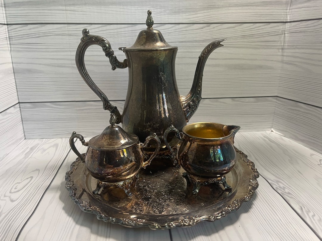 Oneida 3 Piece Silverplated Tea/ Coffee Set - Etsy