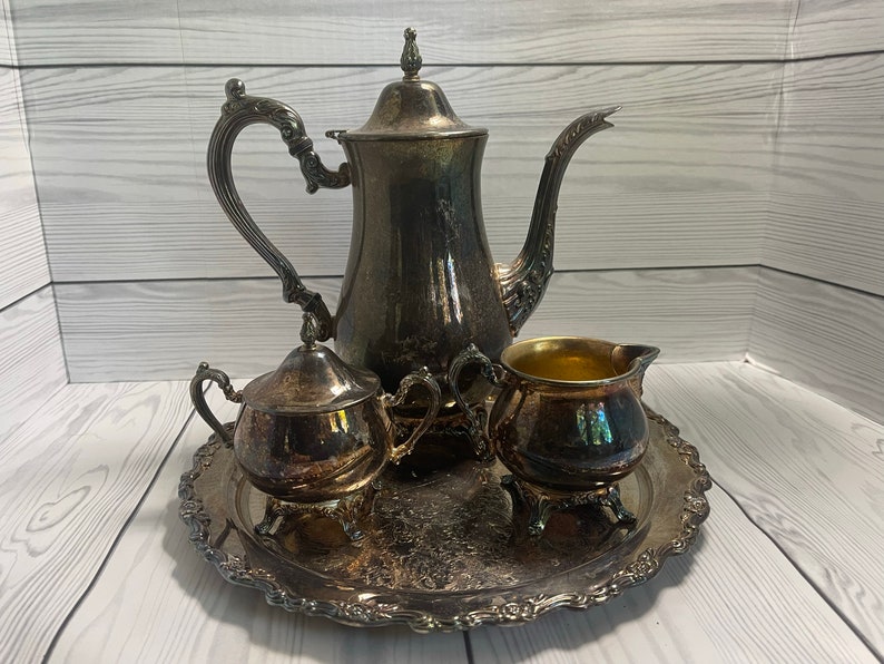 Oneida 3 Piece Silverplated Tea/ Coffee Set - Etsy