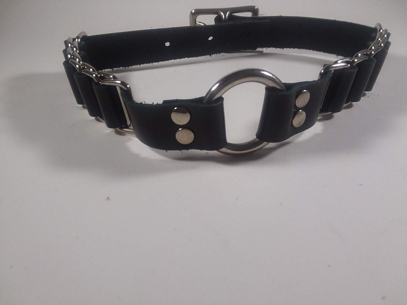 Patent Leather Split Ring Collar - Etsy