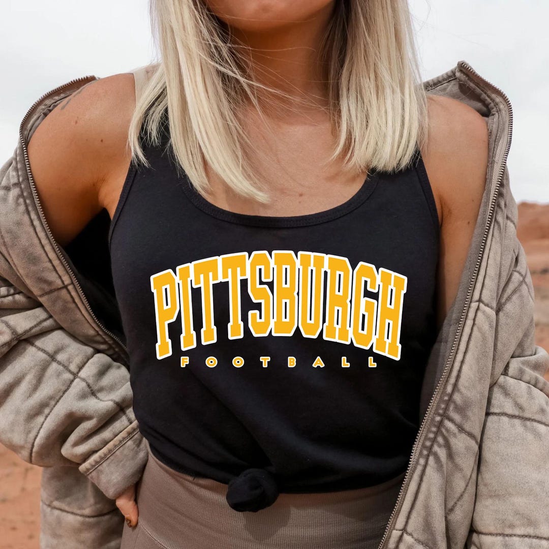 Vintage Pittsburgh Football Tank Top Tshirt Pittsburgh Shirt Football ...