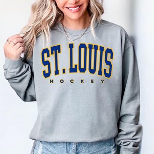 Comfort Colors St. Louis Hockey Sweatshirt, St. Louis Hockey Sweater ...