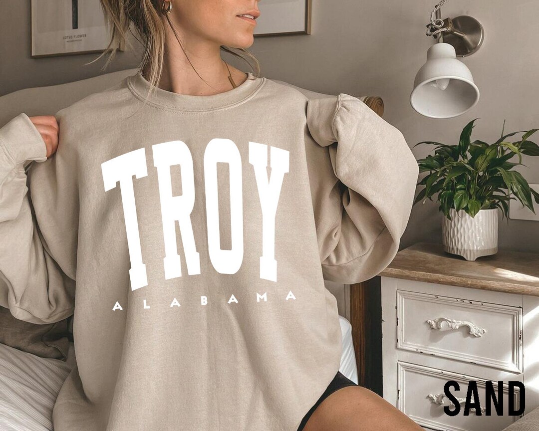 Troy Sweatshirt, Vintage Troy Sweatshirt, Classic Troy Sweatshirt ...