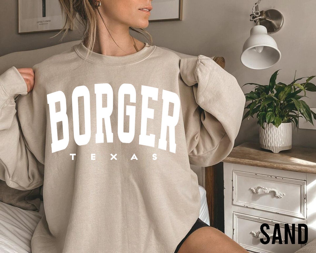 Borger Sweatshirt, Vintage Borger Sweatshirt, Classic Borger Sweatshirt ...