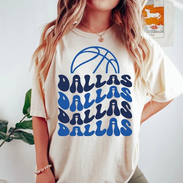 Comfort Colors Dallas Basketball Shirt, Dallas Basketball Sweatshirt ...