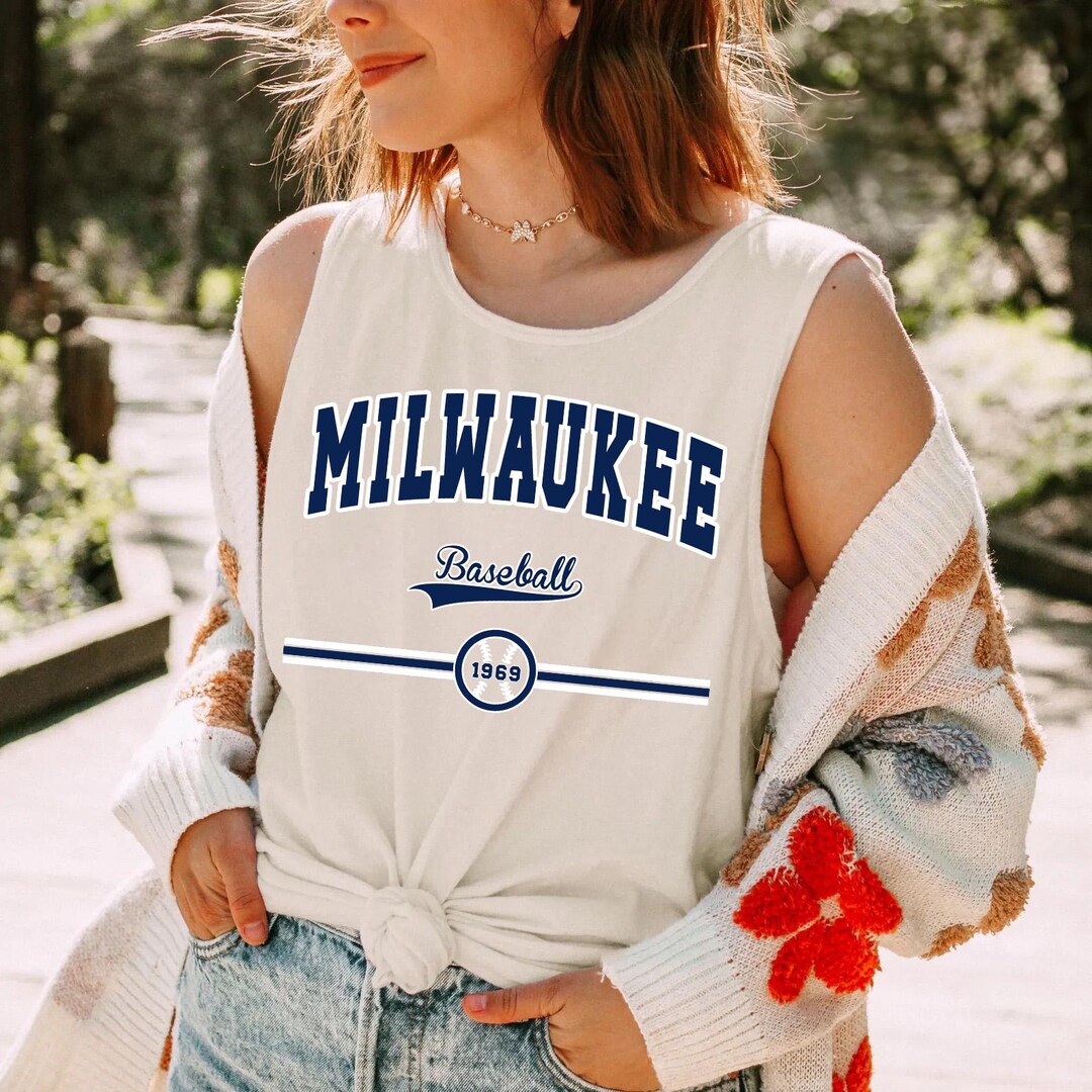 Comfort Colors Milwaukee Baseball Tank Top, Milwaukee Baseball Shirt ...