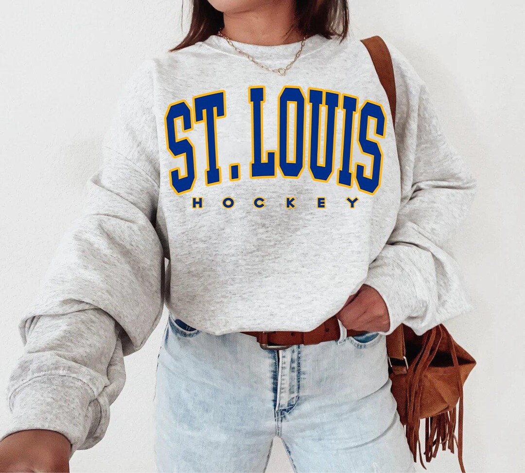 St. Louis Hockey Sweatshirt, St. Louis Hockey Shirt, Vintage Style St ...