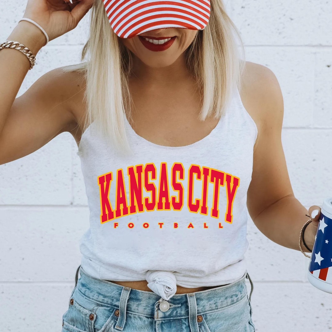 Vintage Kansas City Football Tank Top Tshirt Kansas City Shirt Football ...