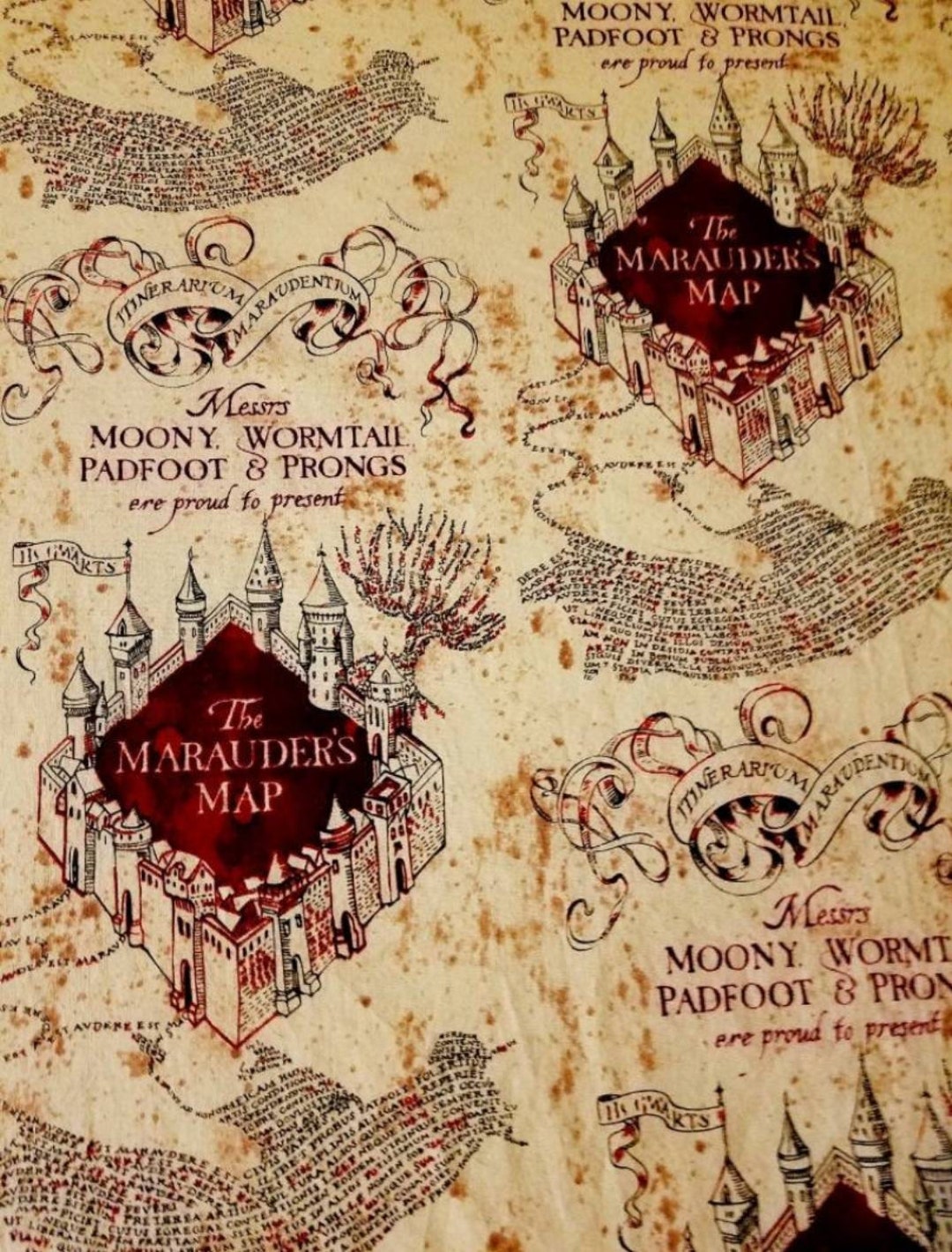Map of Magical Wizarding World Crib/toddler Bedding - Etsy