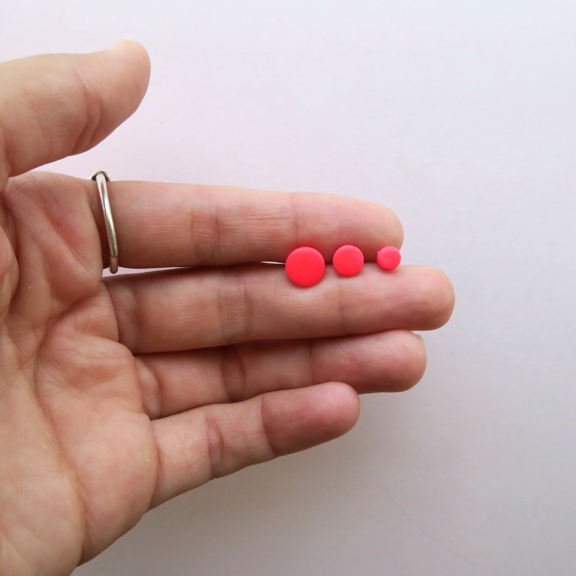 Neon Stud Earrings Matte Black Studs Unisex Men Studs | Etsy