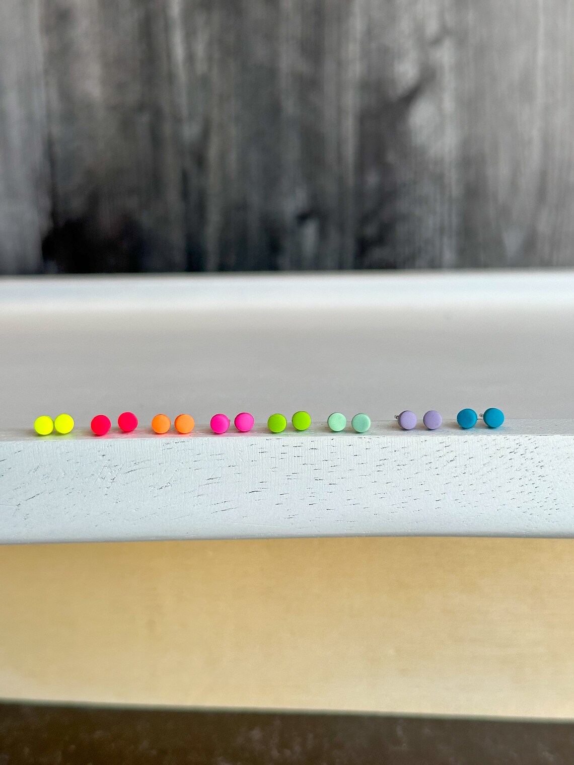 Build Your Own Stud Earring Set | Size 3mm| Colorful Neon Stud ...