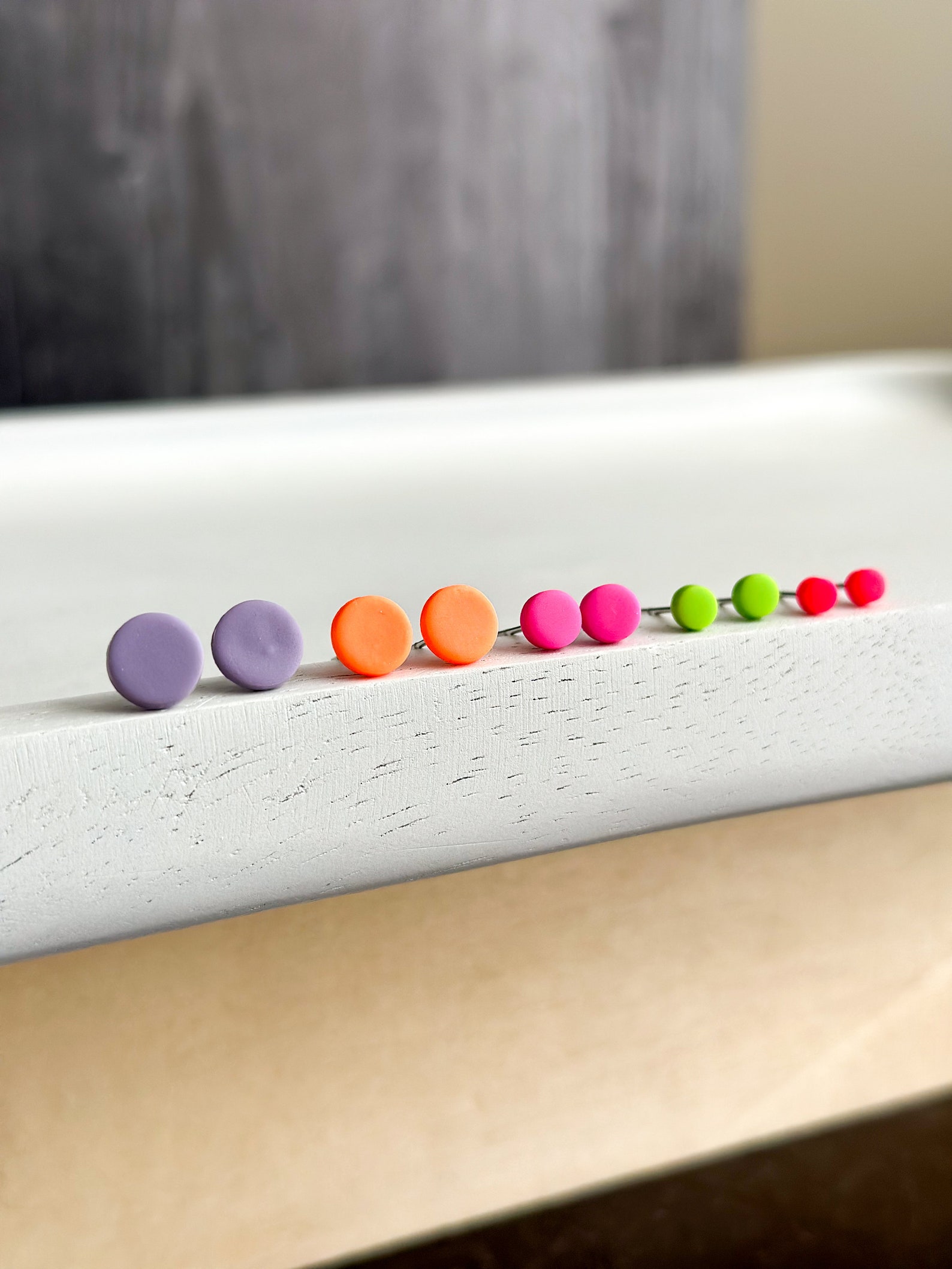 Build Your Own Stud Earring Set | Size 3mm| Colorful Neon Stud ...