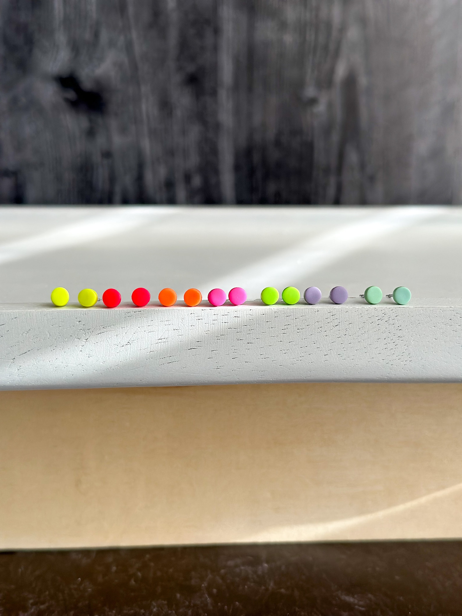 Build Your Own Stud Earring Set | Size 3mm| Colorful Neon Stud ...