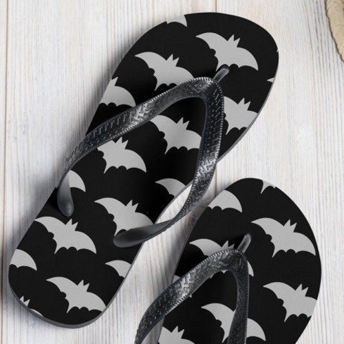 Goth Flip Flops Skeleton Shoes Witch Sandals Punk Flip - Etsy