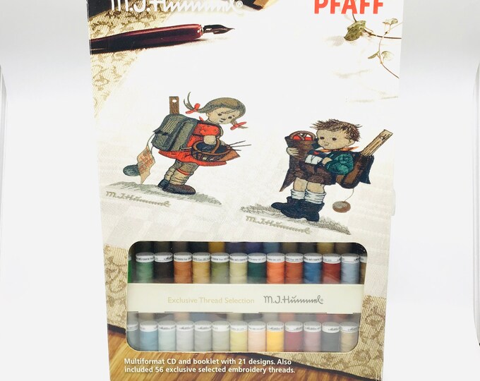 PFAFF M.J. HUMMEL Embroidery Designs Book & Thread Kit #374 (no CD) - Etsy