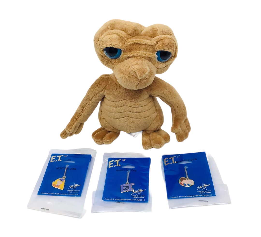Vintage 80s ET Extra Terrestrial Charms & Retro Plush ET Doll - Etsy