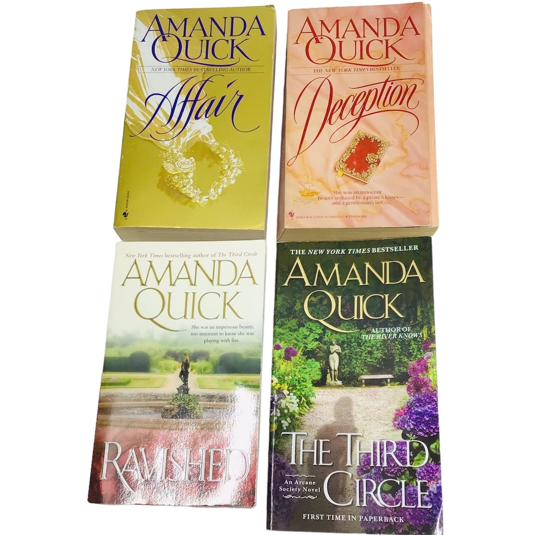 Amanda Quick Romance Book Lot 4 Affair, Deception, Ravished, the Third ...