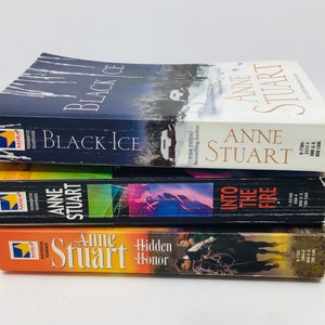 Anne Stuart Romance Thriller PB Book Lot 3 Black Ice Into the Fire ...