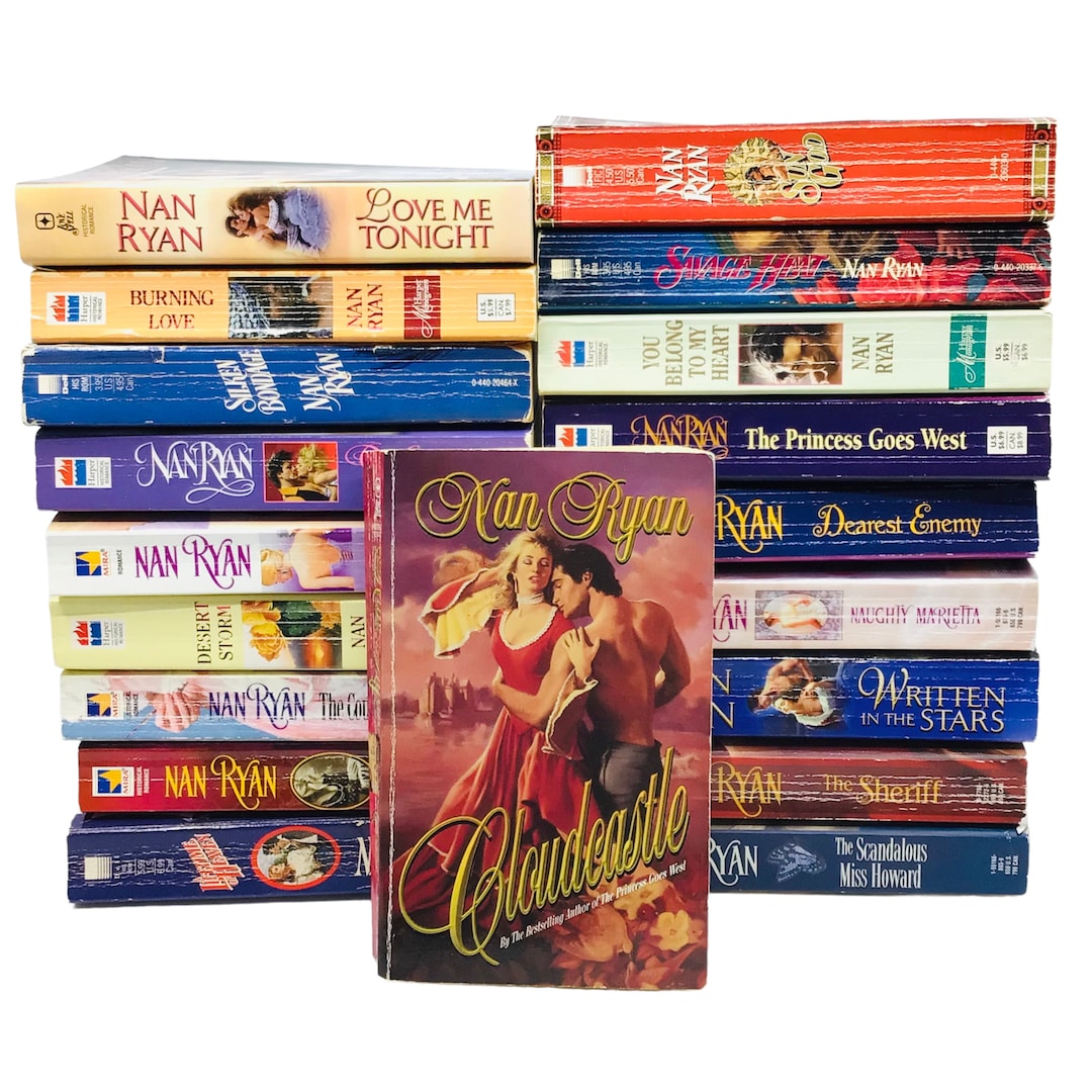 Nan Ryan Stand Alone Romance Book Lot of 19 PB Sun God Cloud Castle Silken Bondage Naughty ...