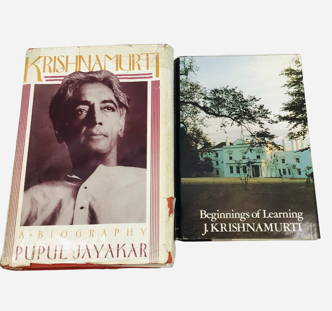 J Krishnamurti Beginnings of Learning 1975 & Krishnamurti A Biography ...