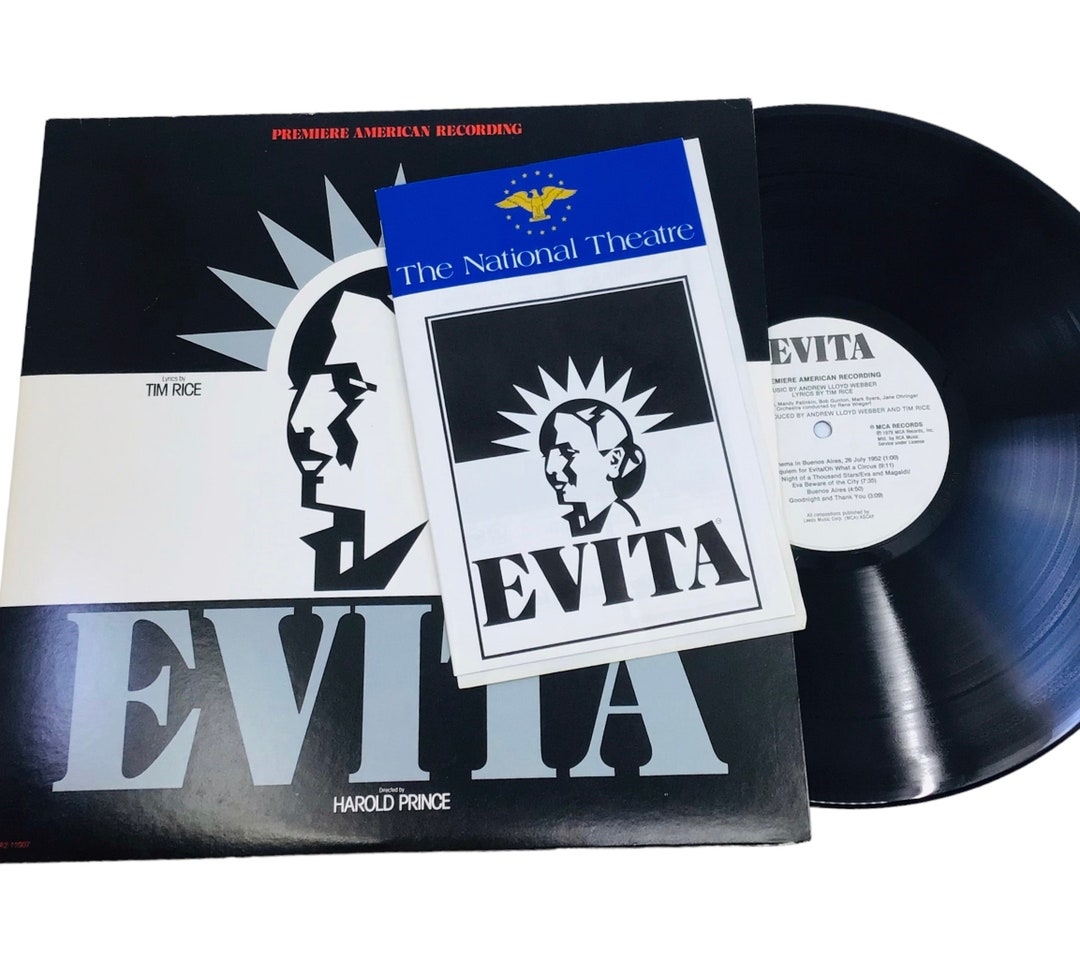 Vintage Vinyl Evita Premiere American Recording Soundtrack Andrew Lloyd ...