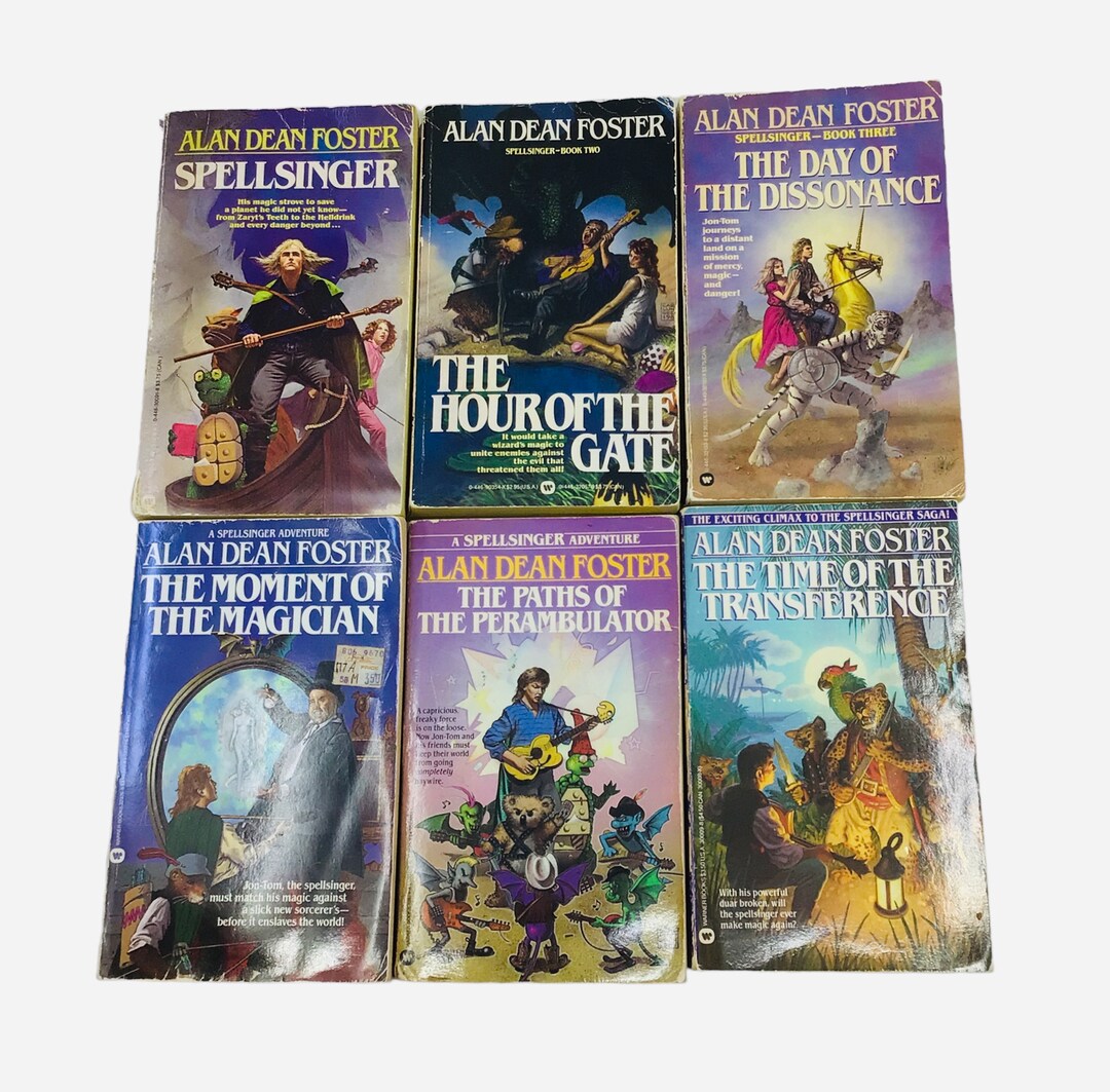 Alan Dean Foster Spellsinger Series PB Book Lot Volumes 1-6 of - Etsy