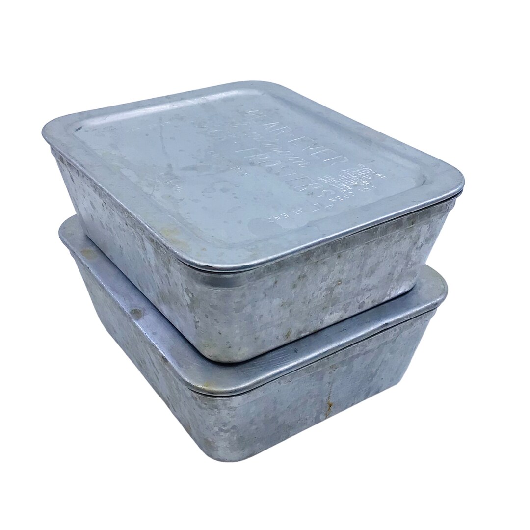 Vintage 1950s Aluminum Freezer Containers Wear Ever Jack Froster ...