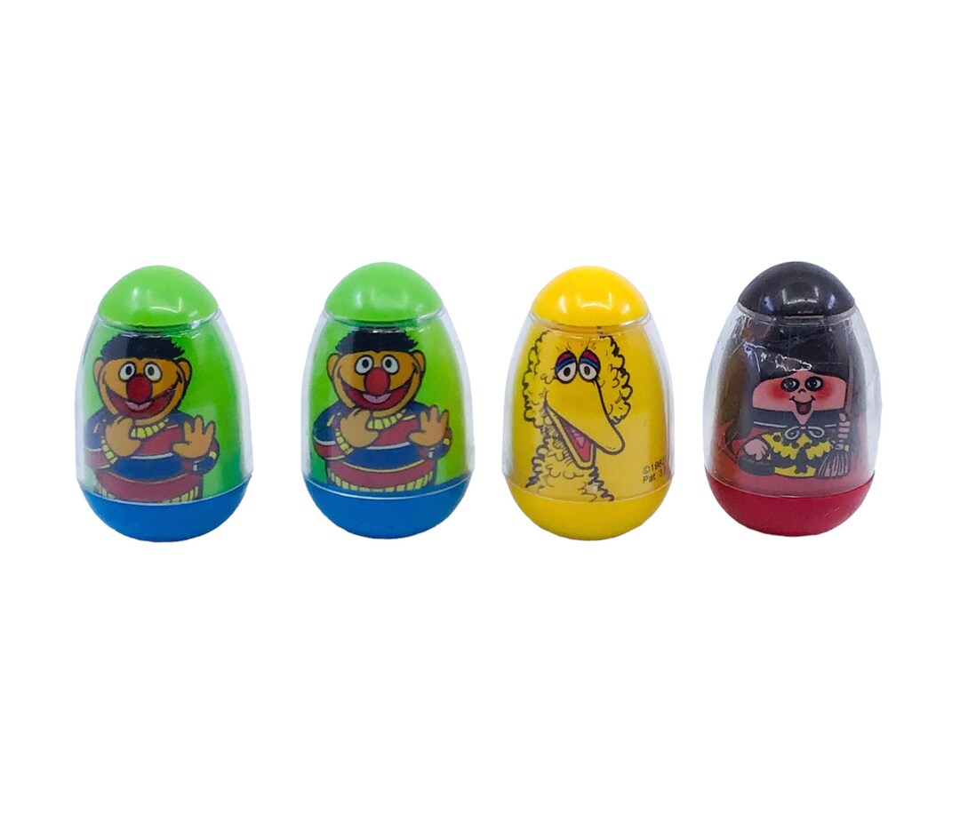Vintage Weebles Witch & Sesame Street Big Bird Ernie Lot of 4 - Etsy