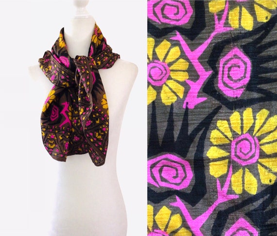 Vintage head neck scarf - Gem