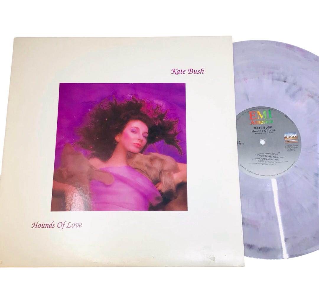 Vintage Vinyl Kate Bush Hounds of Love LP 1985 Rare Marbleized Vinyl ...