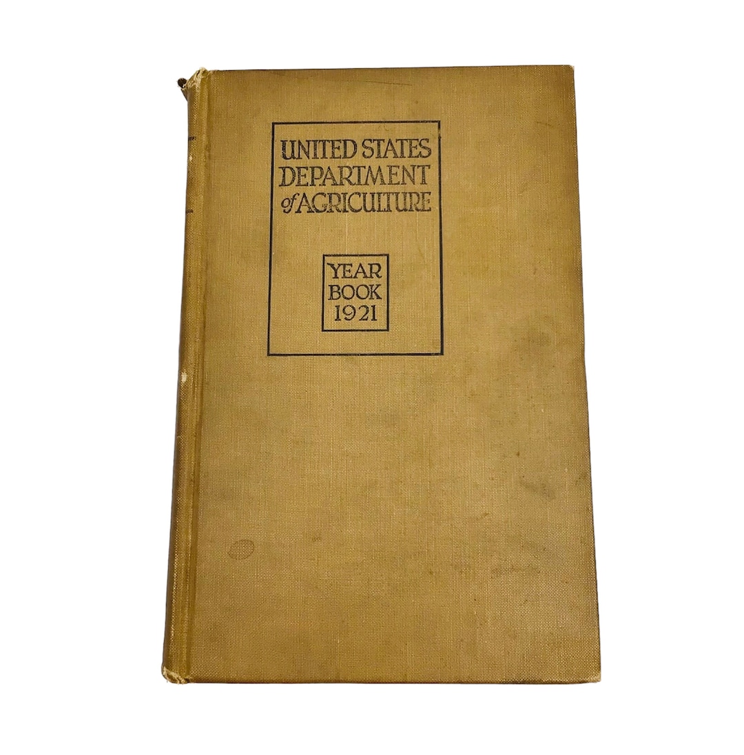 Antique USDA 1921 Yearbook United States Department of Agriculture ...